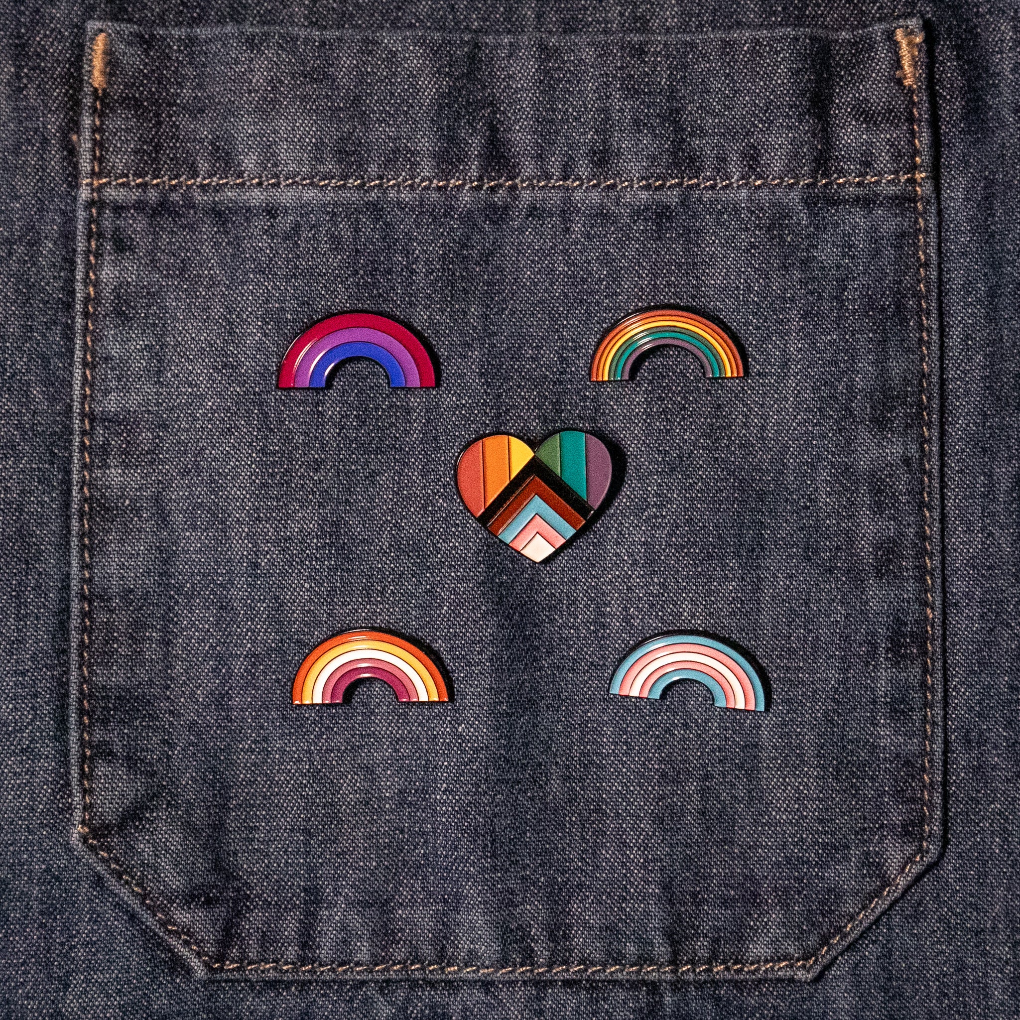 Pride Enamel Pins by Gay Pride Apparel